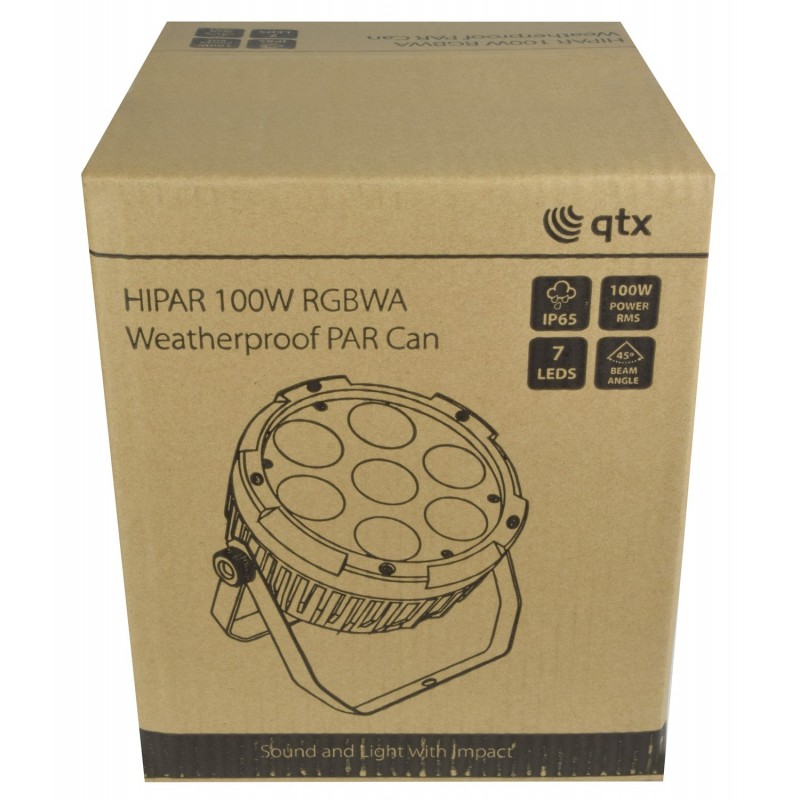 HIPAR-100 IP65 PAR Light RGBWA