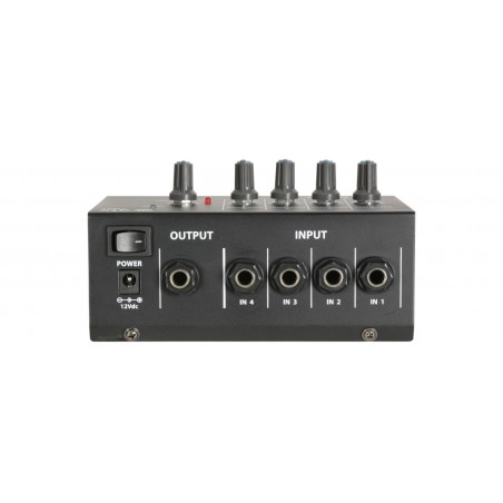 4 Mono Channel Line Level & Instrument Mixer