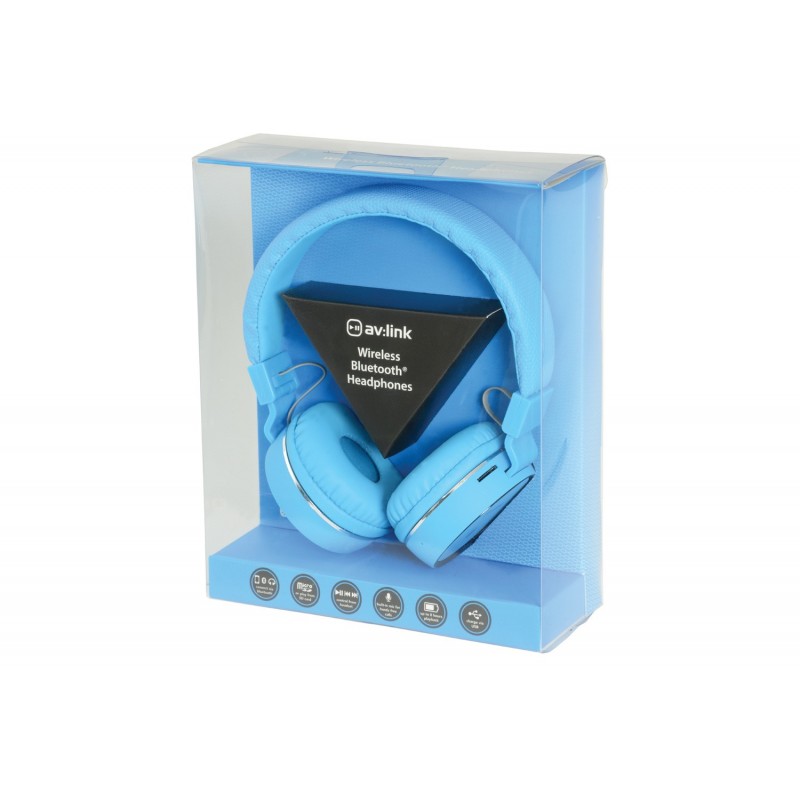 Wireless Bluetooth Headphones Blue