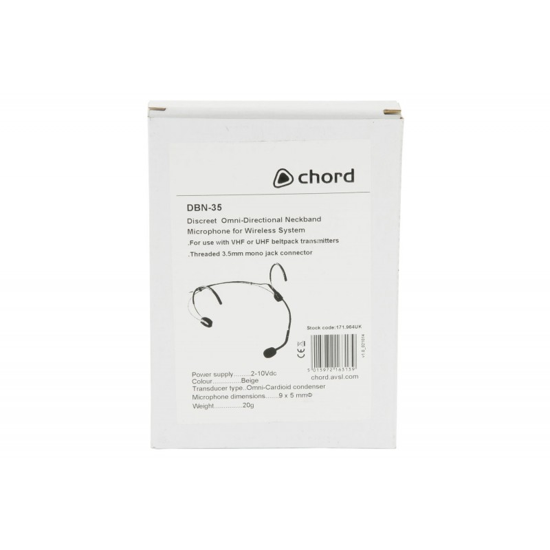 Discreet omni boom necband microphone