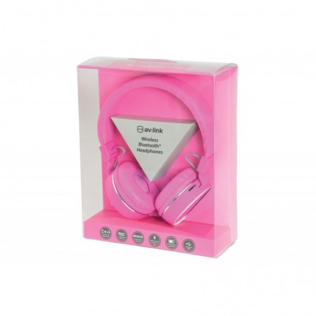 Wireless Bluetooth Headphones Pink