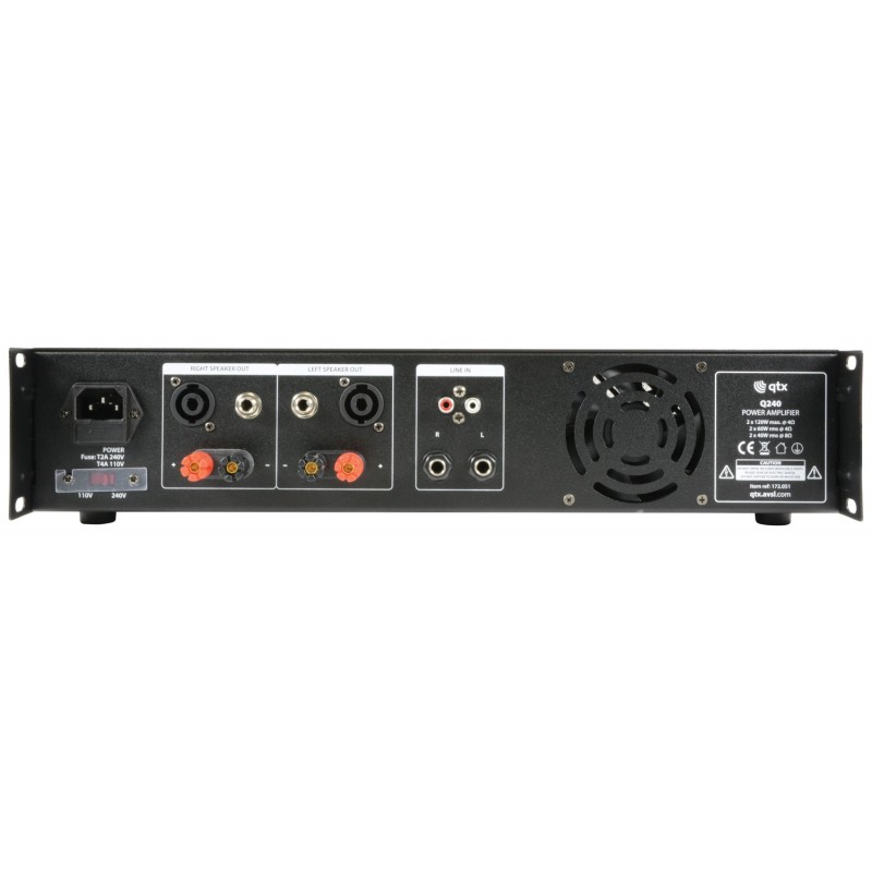 Q240 power amplifier 2 x 120W