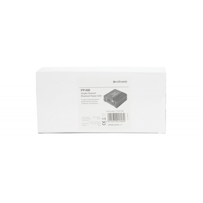 Single channel phantom power unit