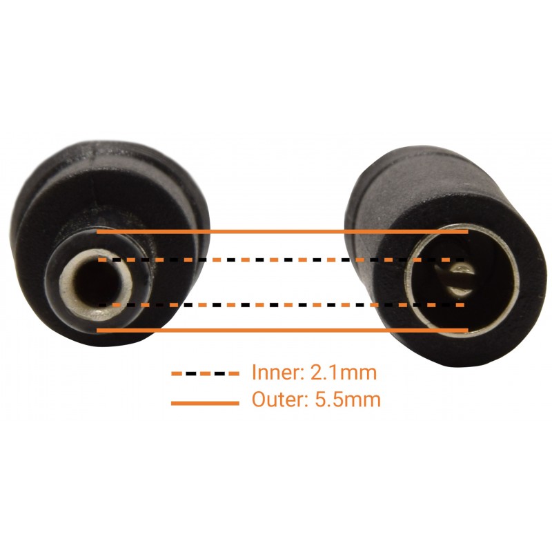 DC Extension Lead 2.1 x 5.5mm 1.5m