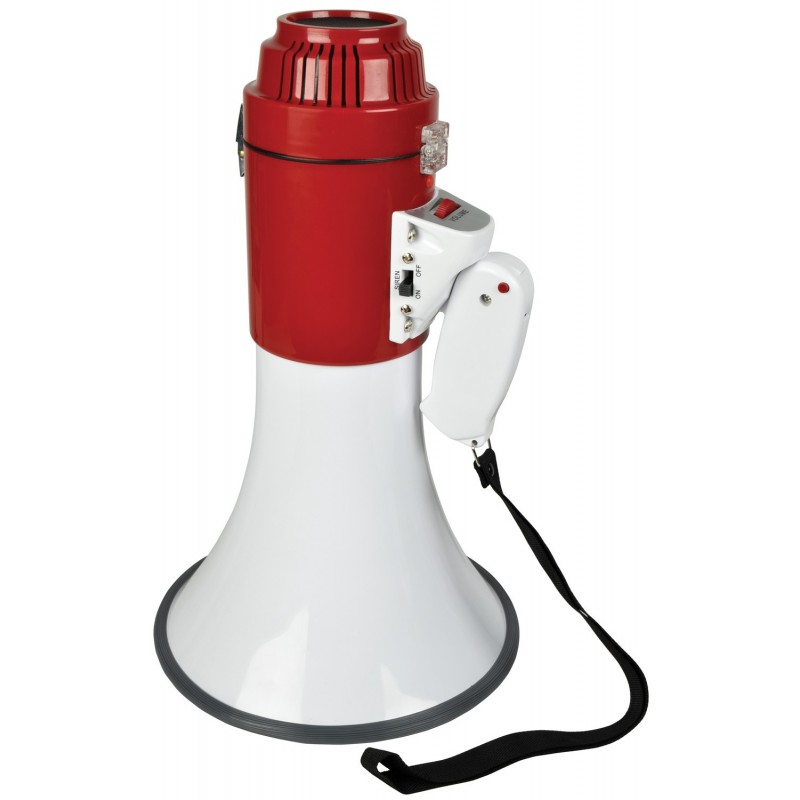 Megaphone 30W Built-in Microphone & Foldable Grip