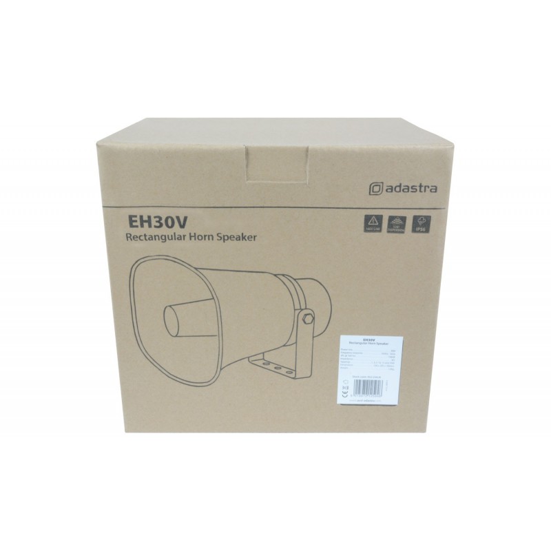 Rectangular horn speaker, 100V line, 30W rms