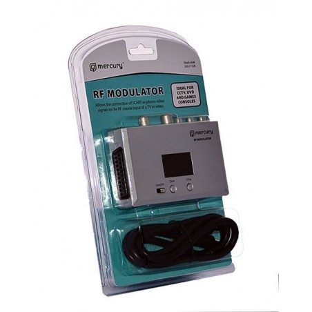 Universal RF Modulator Converter Scart Coaxial CCTV TV Aerial Video