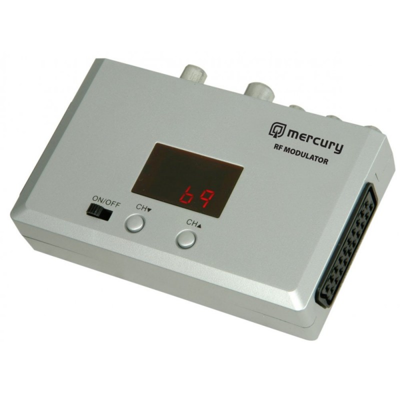 Universal RF Modulator Converter Scart Coaxial CCTV TV Aerial Video